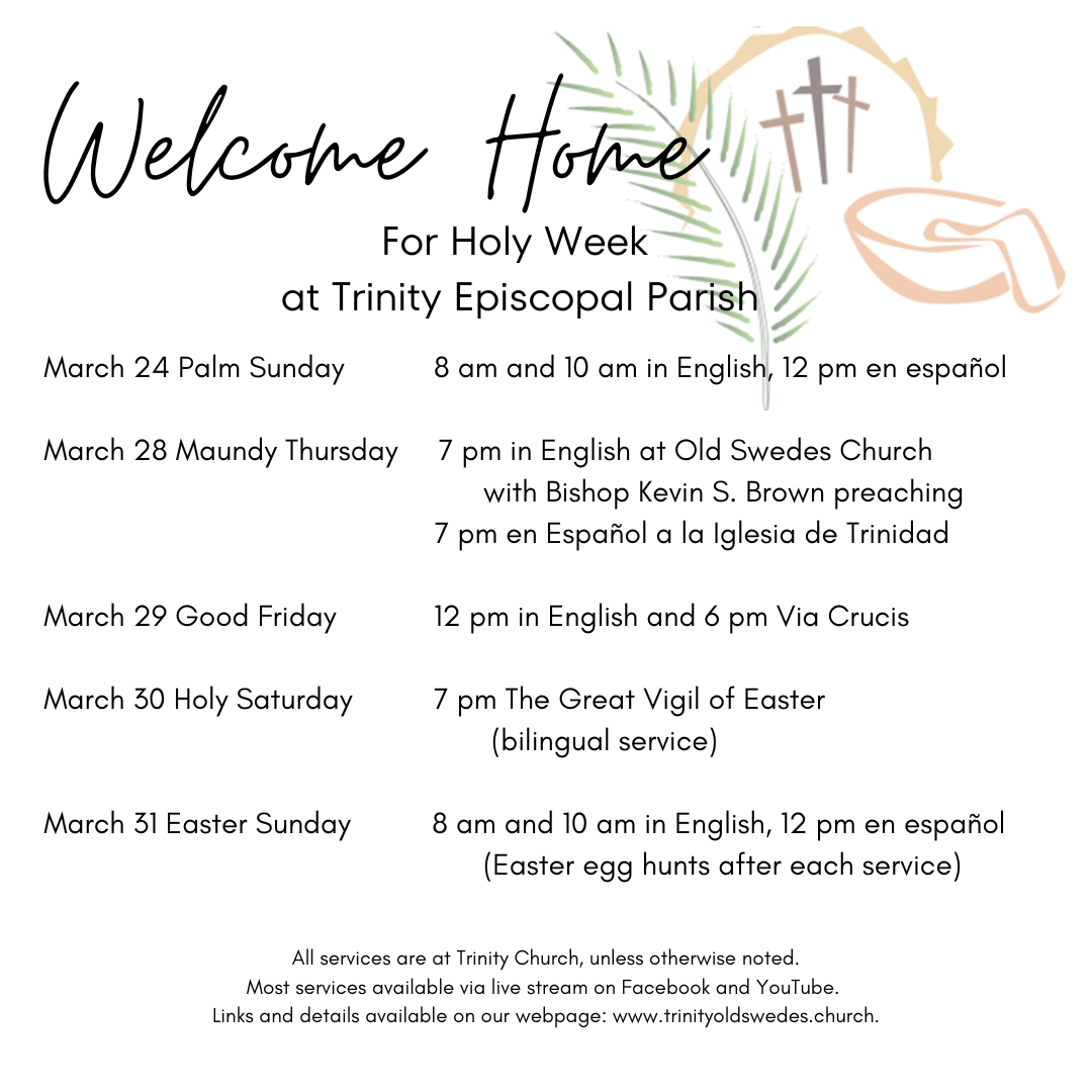 Weekly Services - Trinity Episcopal Parish